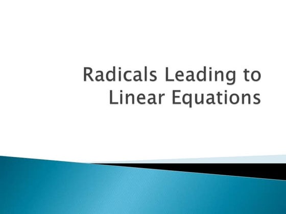 Lecture 06 linear equations in one variable | PPT