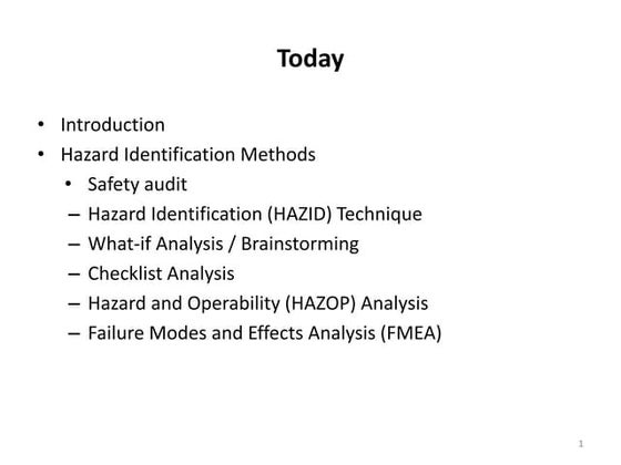 Hazop analysis complete report | PDF