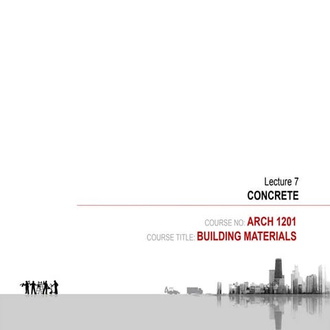 Concrete as Building material | PPTX