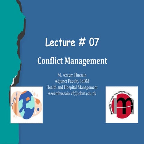 Conflict management in healthcare Organisation | PPT