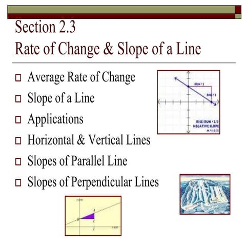 Lecture 07 a rate of change slope | PPTX