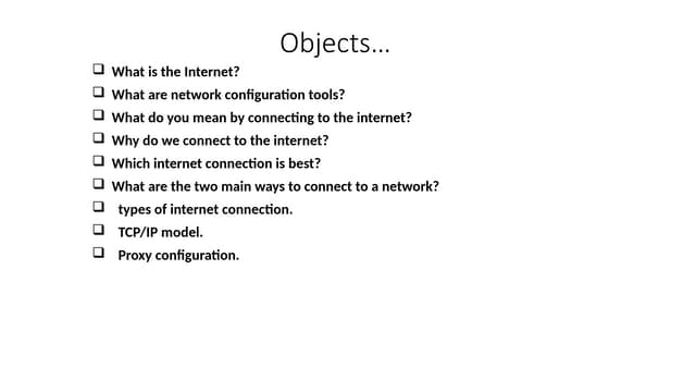Basic requirements for internet connection | PPTX | Internet | Computing