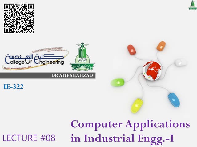 Lecture08 computer applicationsie1_dratifshahzad | PPT Lecture08 computer applicationsie1_dratifshahzad | PPT