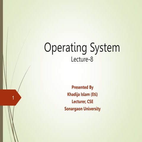 Deadlock In Os Pptx