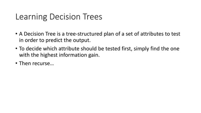 Decision Tree in Machine Learning | PDF