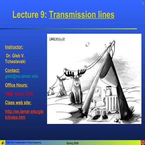Lecture 09 transmission lines | PPT