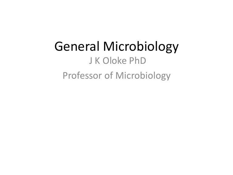 Introductory Microbiology Lecture 1