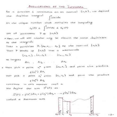 Calculus II Lecture Notes | PDF