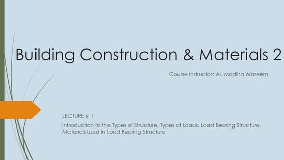 BUILDING CONSTRUCTION Presentation | PPTX | Civil Engineering Industry ...
