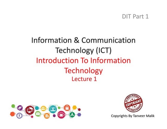 a brief introduction of ict and its components | PPT