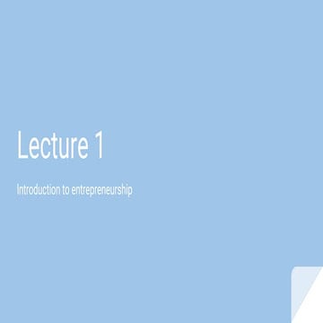 Lecture 1 | PDF