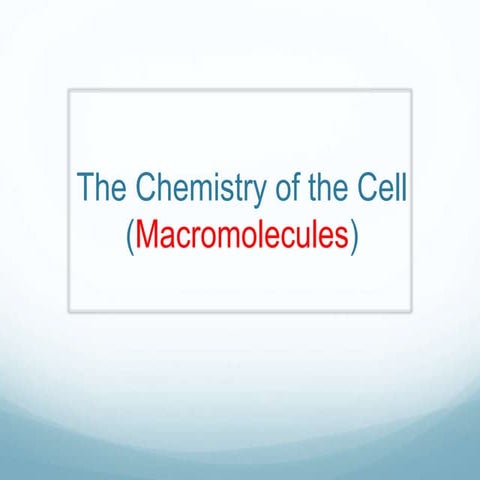 Macromolecules | PPTX
