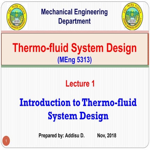 Introduction to Thermo-fluid System Design | PDF