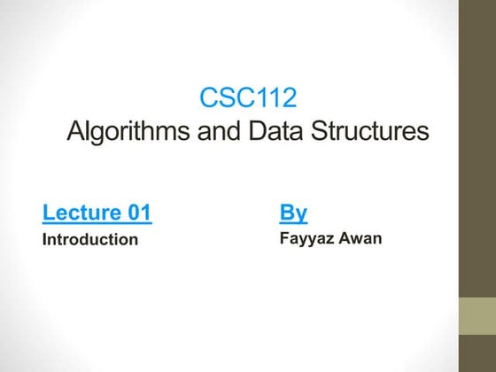 Data Structures And Algorithm Module 1pptx 7601