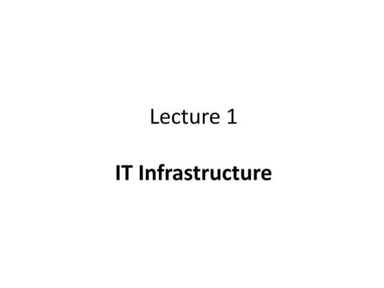 IT Infrastructure Management | Defination, Objectives & Strategies | PDF | Cloud Computing ...