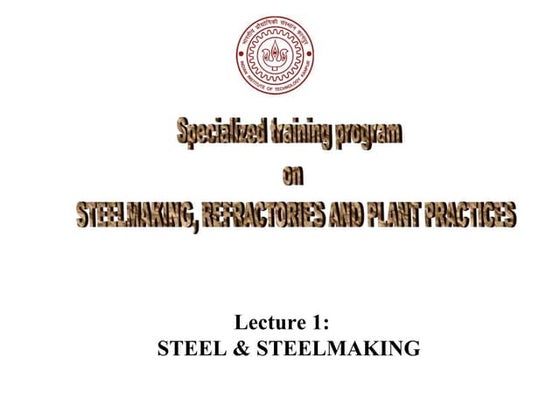 Secondary steel making processes | PPT
