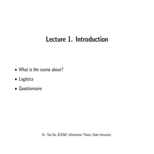 Lecture 1. Introduction | PDF | Physics | Science
