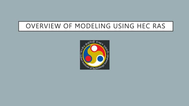 HEC-RAS software for design and modeling | PPTX