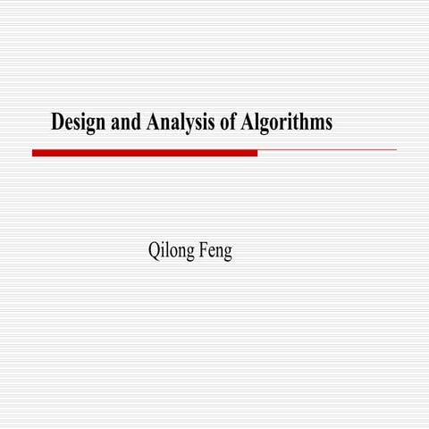 01-Design and Analysis of Algorithms-Example | PPTX