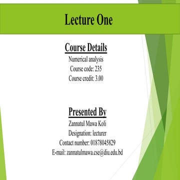 Numerical Method | PPT