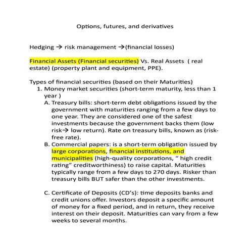 lecture 1.docx | Stocks and Bonds | Personal Investing