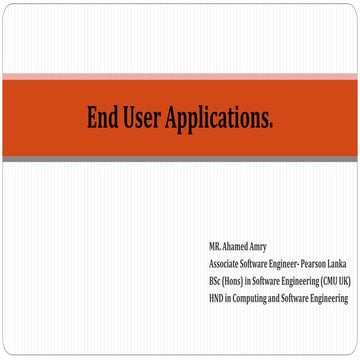 End User Applications Lecture 1 .pptx