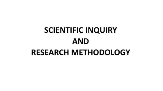 Research Methods In Education Lecture 01 Ppt