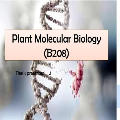 Lecture 1 Pptxgenetics Molecular Biology Pptx