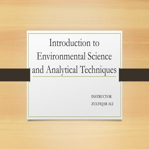 introduction to Environmental Sciences geo | PPT