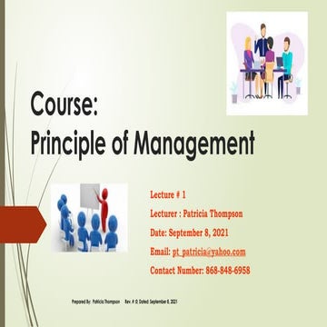 Principle of Management in Business Management | PPTX