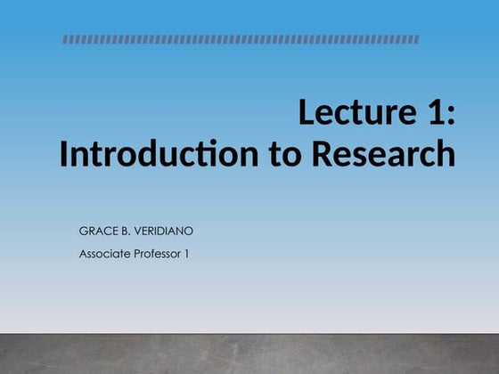 Criteria of a good research | PPTX | Science