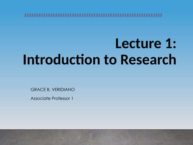 Criteria of a good research | PPTX