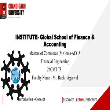 Financial Engineering, Time Value of Moeny | PPTX