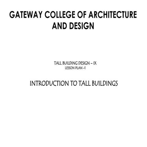high rise buildings case study | PDF