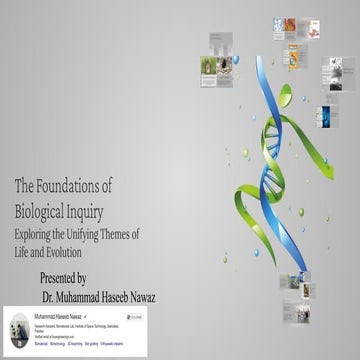 The foundations of scientific inquiry and unifying themes of biology | PPTX
