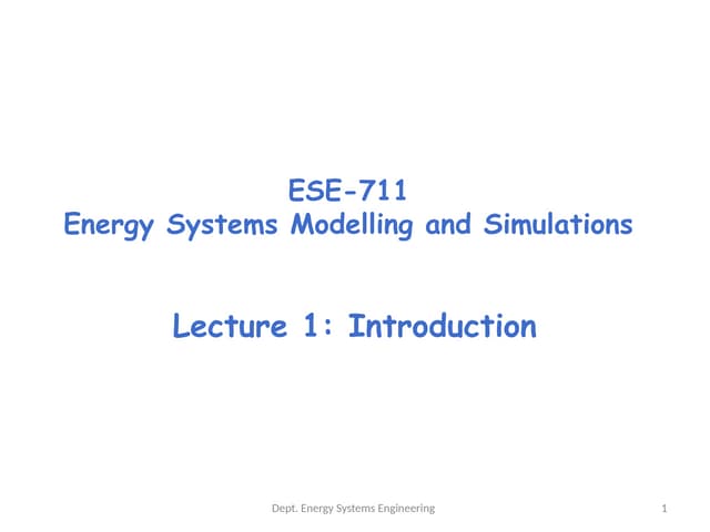 Introduction to simulation modeling | PPTX