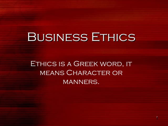 Professional ethics and responsibilities | PPTX