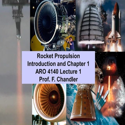 Rocket Propulsion Lecture 1 ARO4140 Fall 24 | PDF