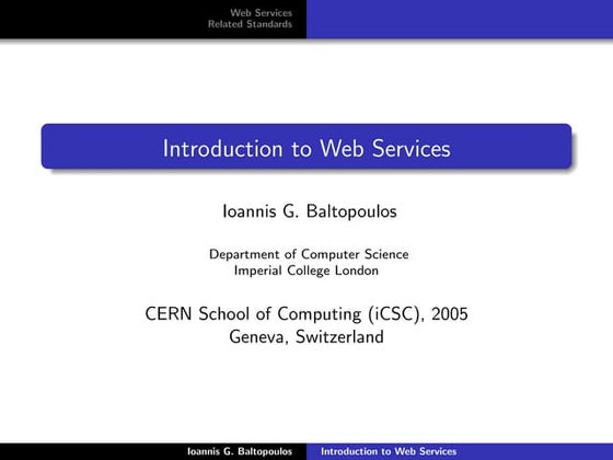 Web Services Presentation - Introduction, Vulnerabilities ...