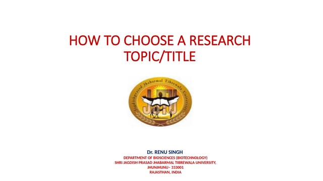 research problem and hypothesis | PPTX