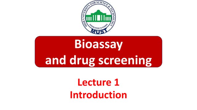 General principle of preclinical screening | PPTX