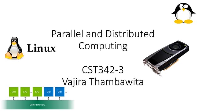 Lecture 1 Introduction To Parallel And Distributed Computing Ppt 9042