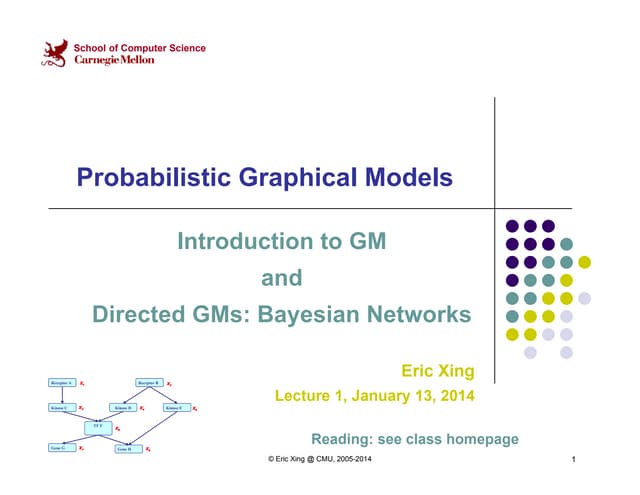 lecture1-Introduction introduction to graphical modeling | PPT lecture1-Introduction introduction to graphical modeling | PPT