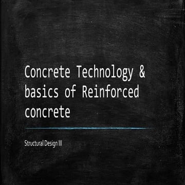 Lecture 1 introduction to concrete as a structural material | PDF