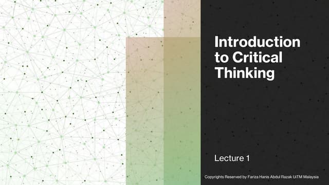 5. Critical Thinking Standard (CTS).pdf | Science