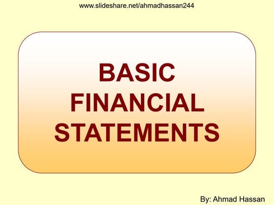 Basic Financial Statements | PPT