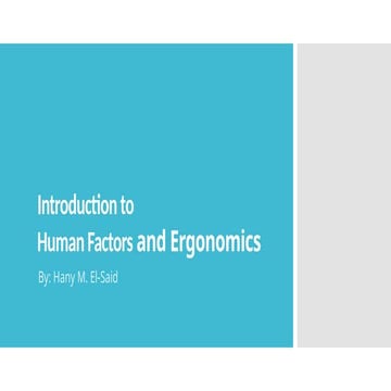 Lecture1 - Introduction to Human Factors and Ergonomics.pptx