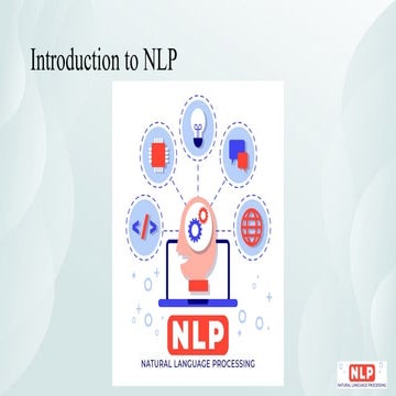 INTRODUCTION TO NATURAL LANGUAGE PROCESSING (NLP) | PPTX