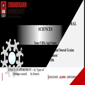 Lecture 1- Methods of detection and diagnose Damages caused by Insects.ppt