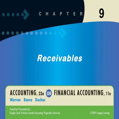 Unit 9 Lecture 1 - Receivables | PPT | Credit Cards | Personal Debt